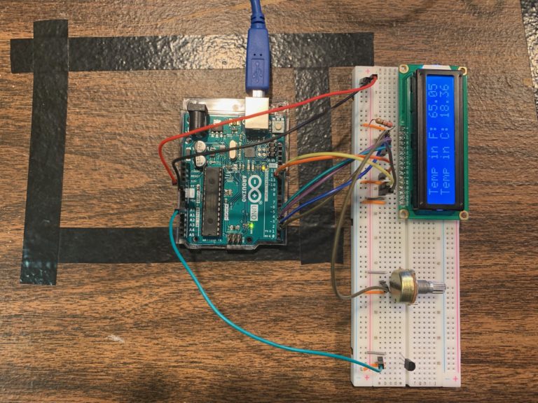 16 x 2 LCD and Analog Temp Sensor on Arduino – Eli the Computer Guy