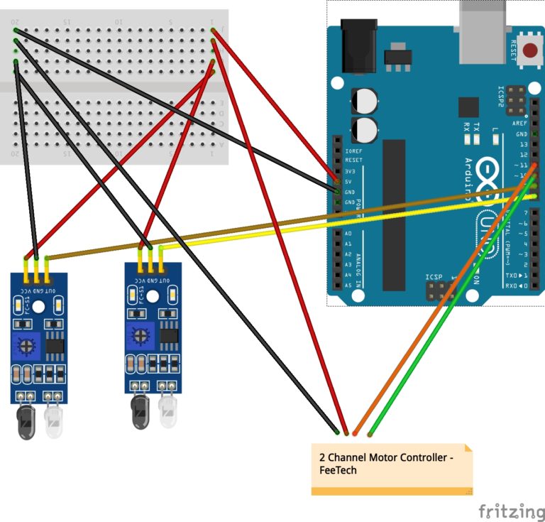 Arduino Line Following Vehicle Using IR Sensors – Eli the Computer Guy